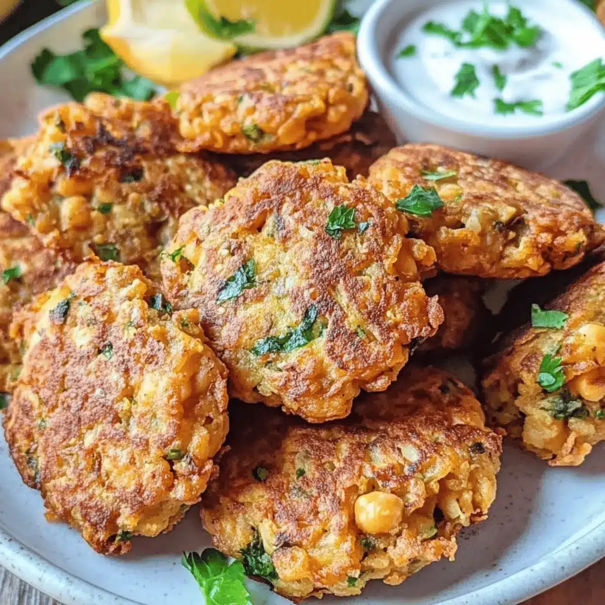 Irresistible Crispy Chickpea Fritters: Ultimate Wholesome Snack