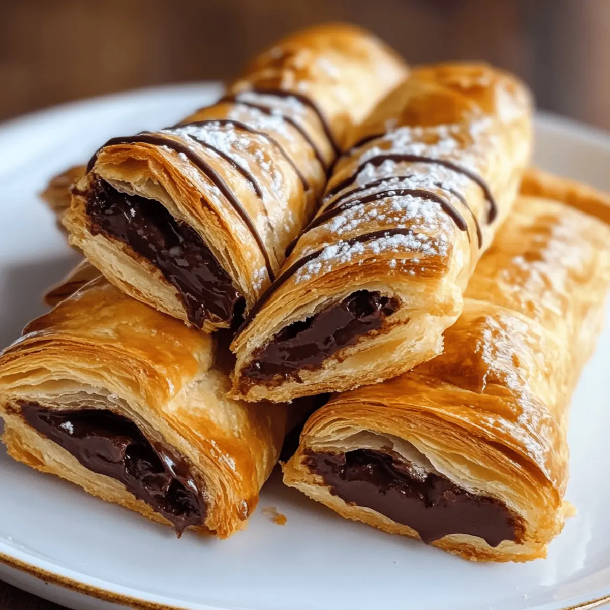 Irresistible Gooey Chocolate Puff Pastry: Easy Homemade Treat
