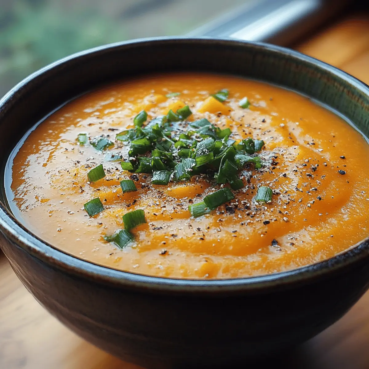 Carrot Sweet Potato And Ginger Soup