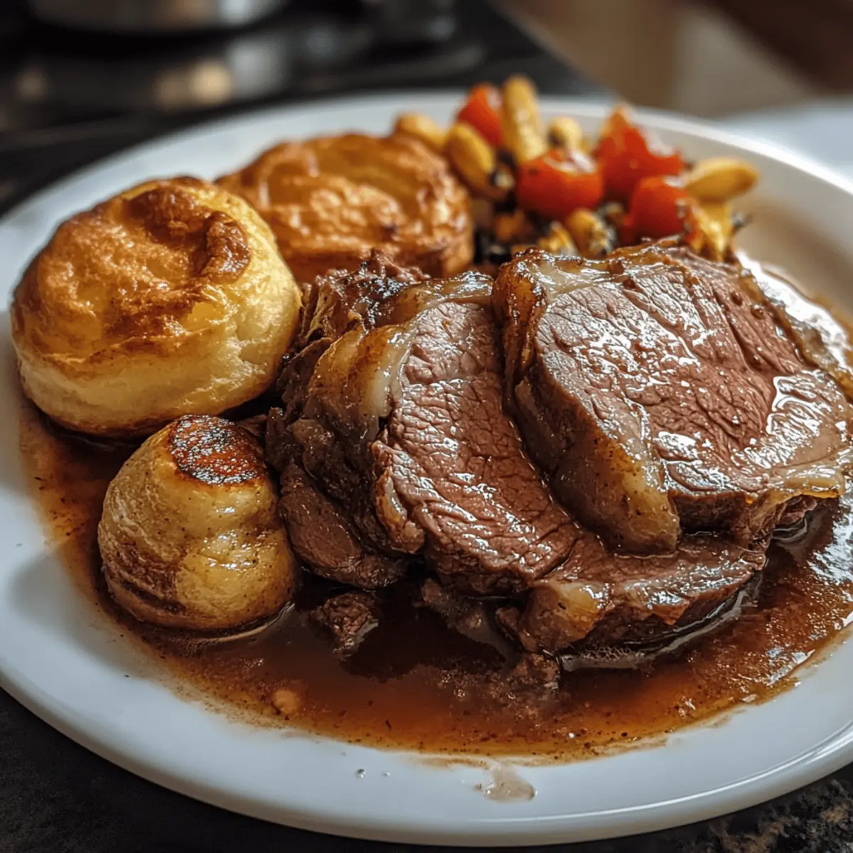 Ultimate Comforting British Roast Beef with Yorkshire Pudding