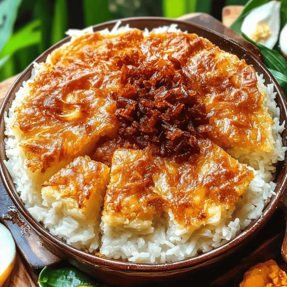 Easy Delicious Creamy Bibingka-Style Coconut Rice Cake Recipe