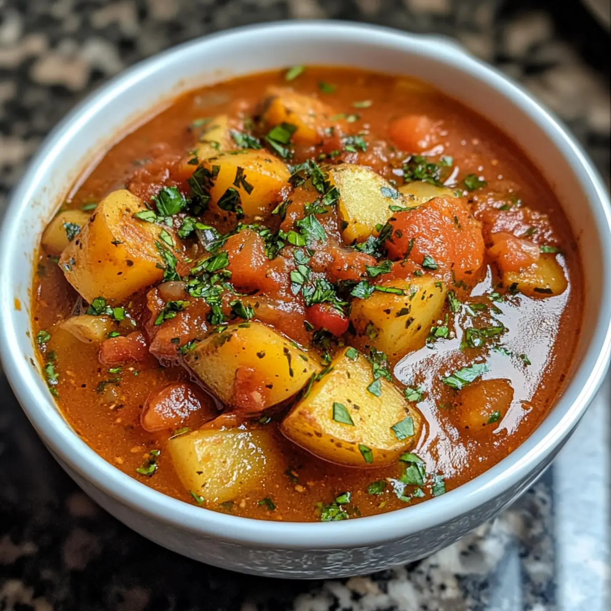 Easy Slow Cooker Tomato Potato Stew That Warms Your Soul