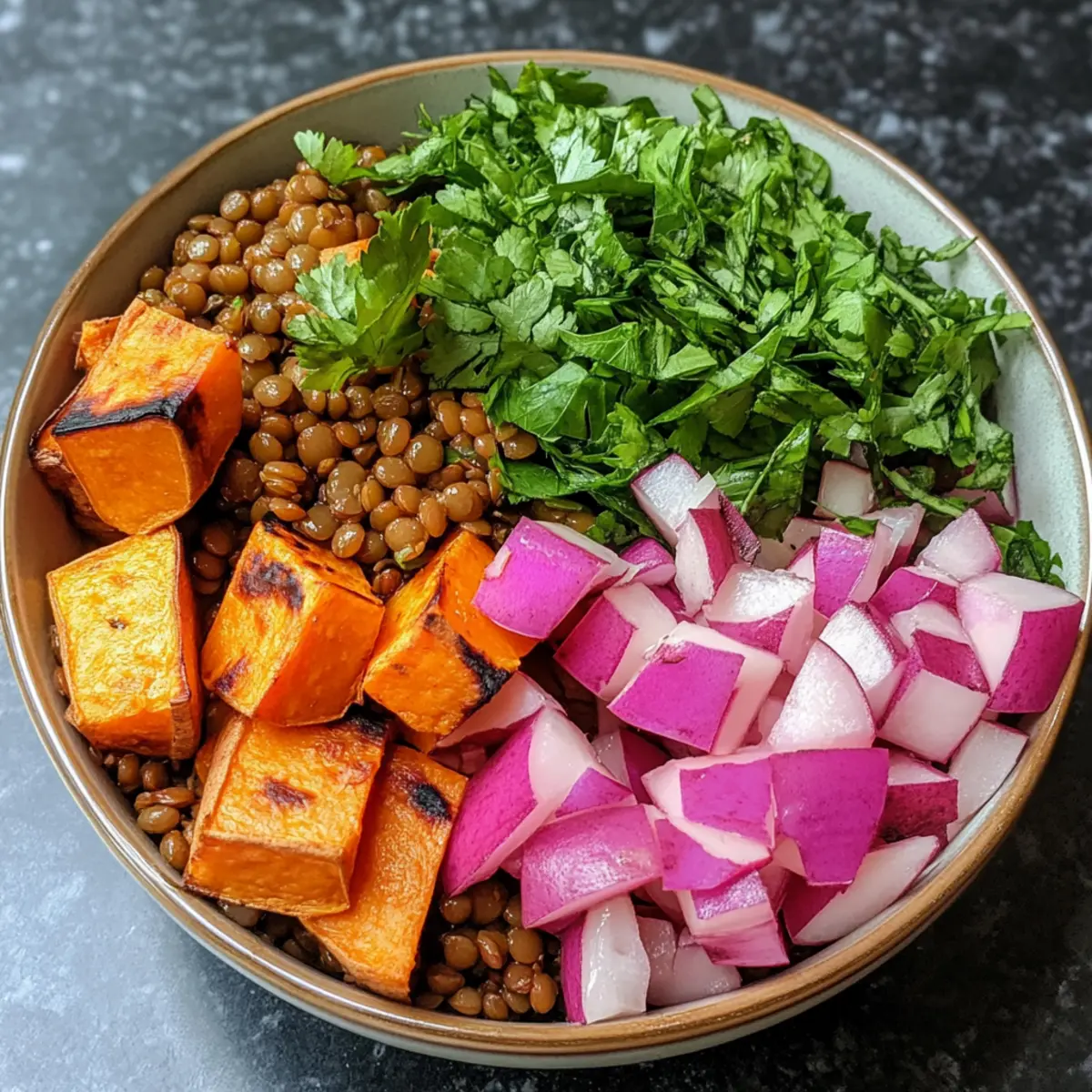 Ultimate Delicious Plant-Based Sweet Potato Lentil Bowl Recipe