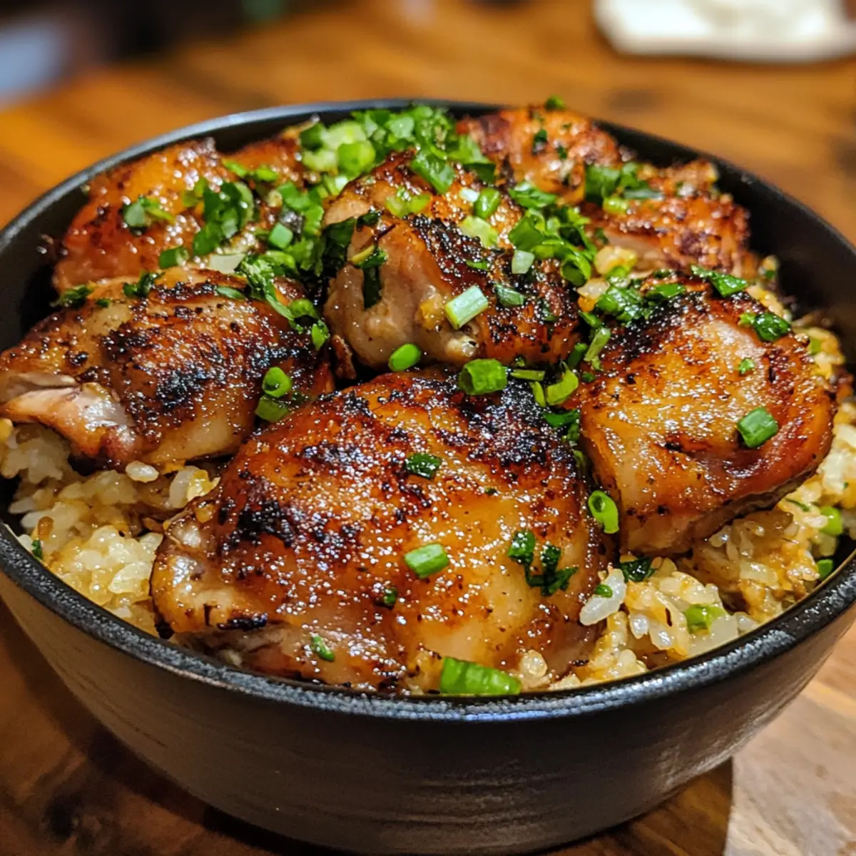Easy Comforting Juicy Weeknight Chicken Thigh Rice Pot