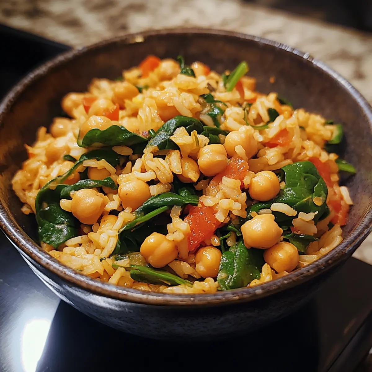 Irresistible One-Pot Spinach Chickpea Rice Recipe for Busy Cooks