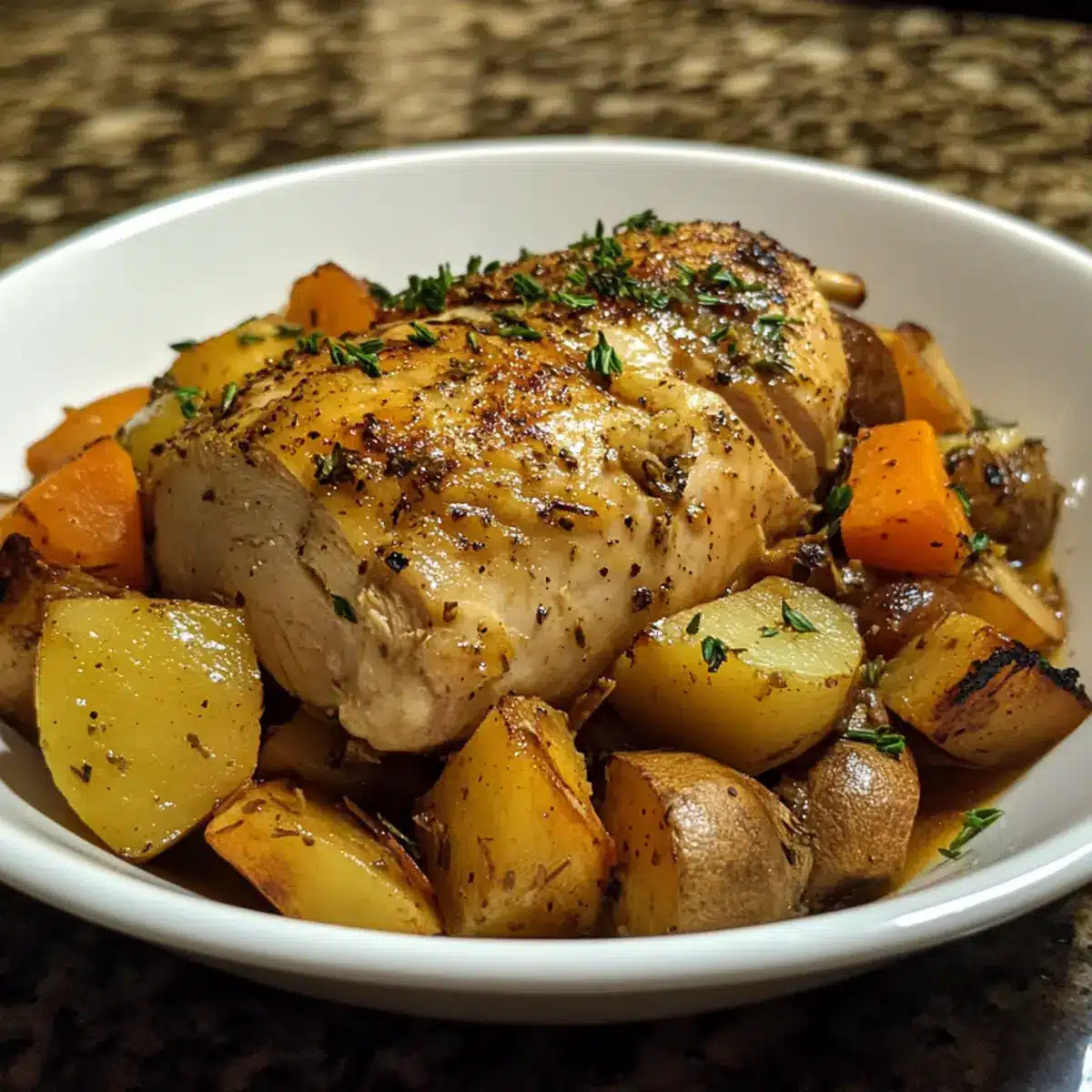 Ultimate Comforting Crockpot Chicken with Root Vegetables Recipe