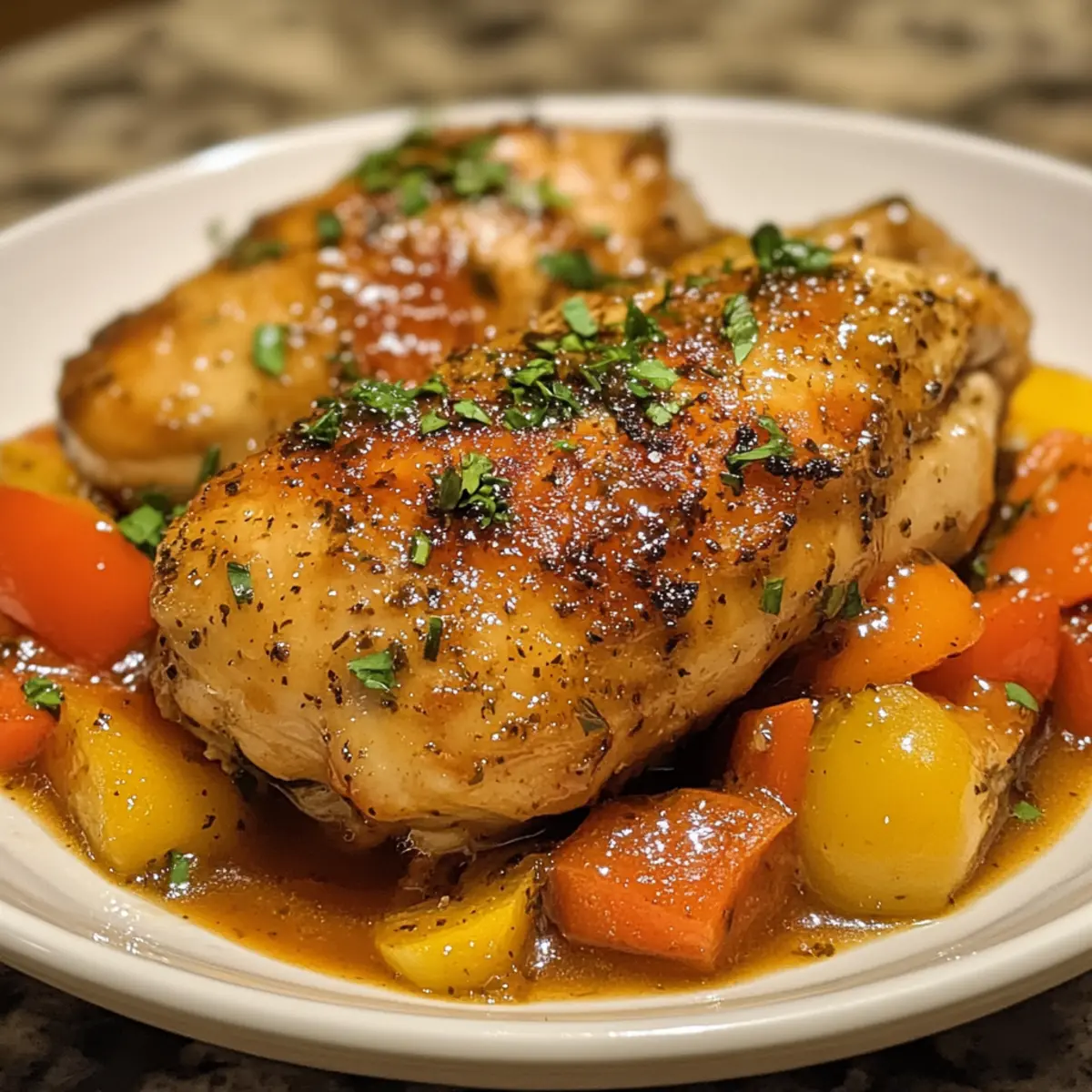 Perfect Crockpot Chicken with Sweet Pepper Sauce Recipe