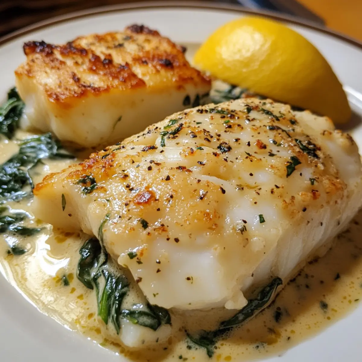 Easy Creamy Baked Cod with Spinach – Irresistible Comfort